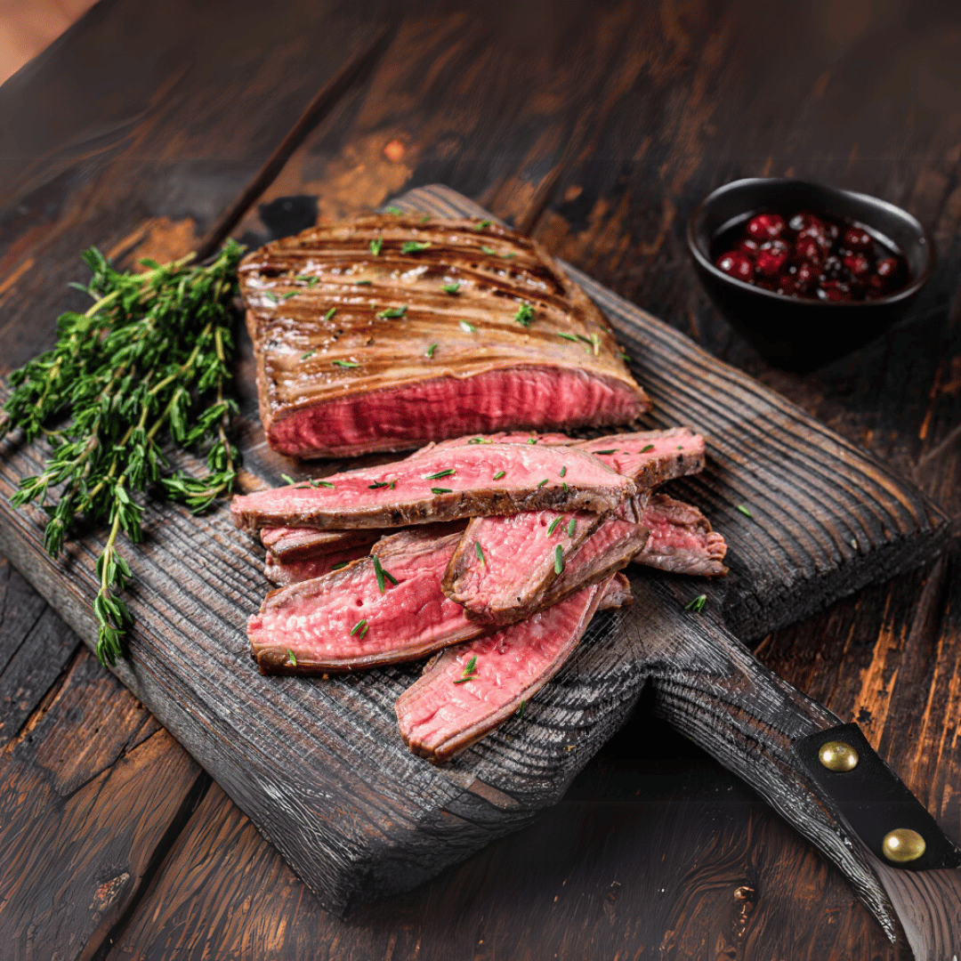 Grilled Bavette Steak With Whiskey Peppercorn Sauce | Aussie Meat