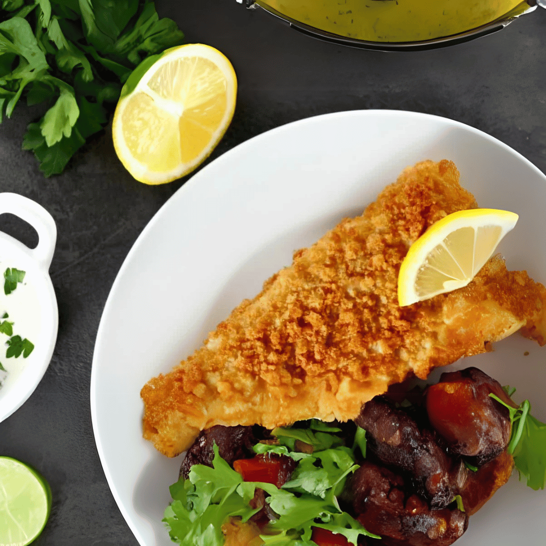 Crumbed Barramundi With Lemon Basil Sauce | Aussie Meat
