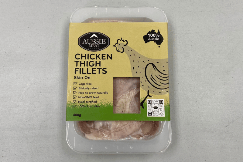 Australian Hormone Free Chicken Thigh Fillets (Skin-On & Boneless, 400g ...