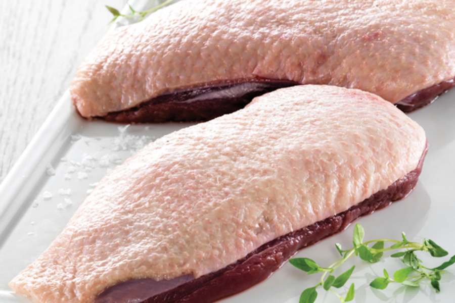 French Hormone Free Barbary Duck Breast Skin-On Boneless Fillet ...