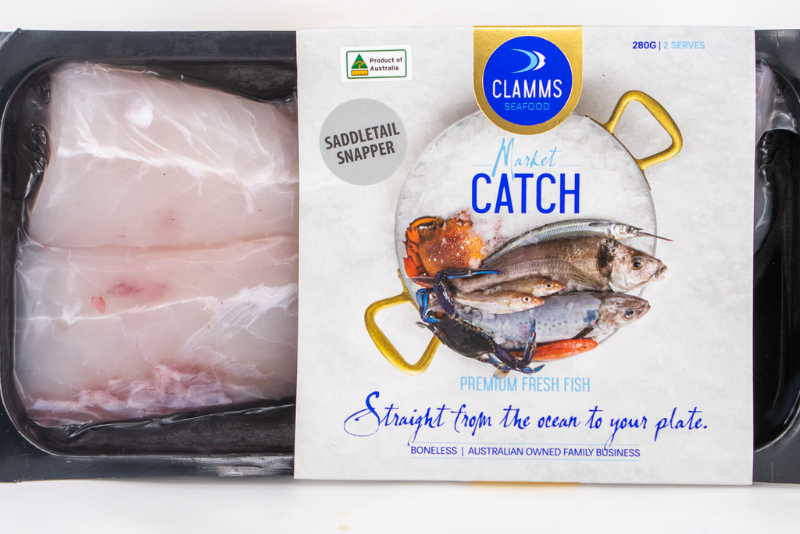 Buy Australian Saddle Tail Snapper Fillet Skin On (2 x 140g) | Aussie Meat